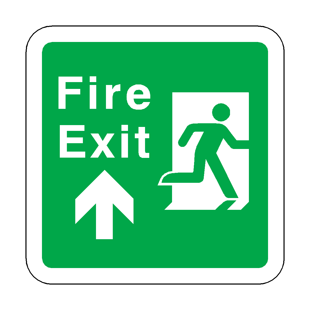 Fire Exit Floor Graphics | Safety-Label.co.uk
