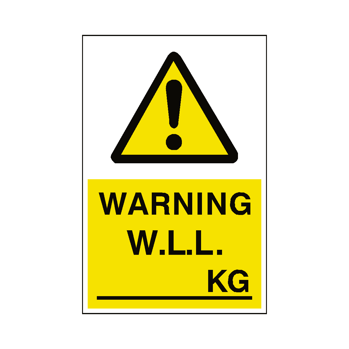 Working Load Limit Stickers | Safety-Label.co.uk
