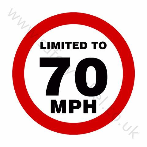 Speed Limit Stickers | Safety-Label.co.uk