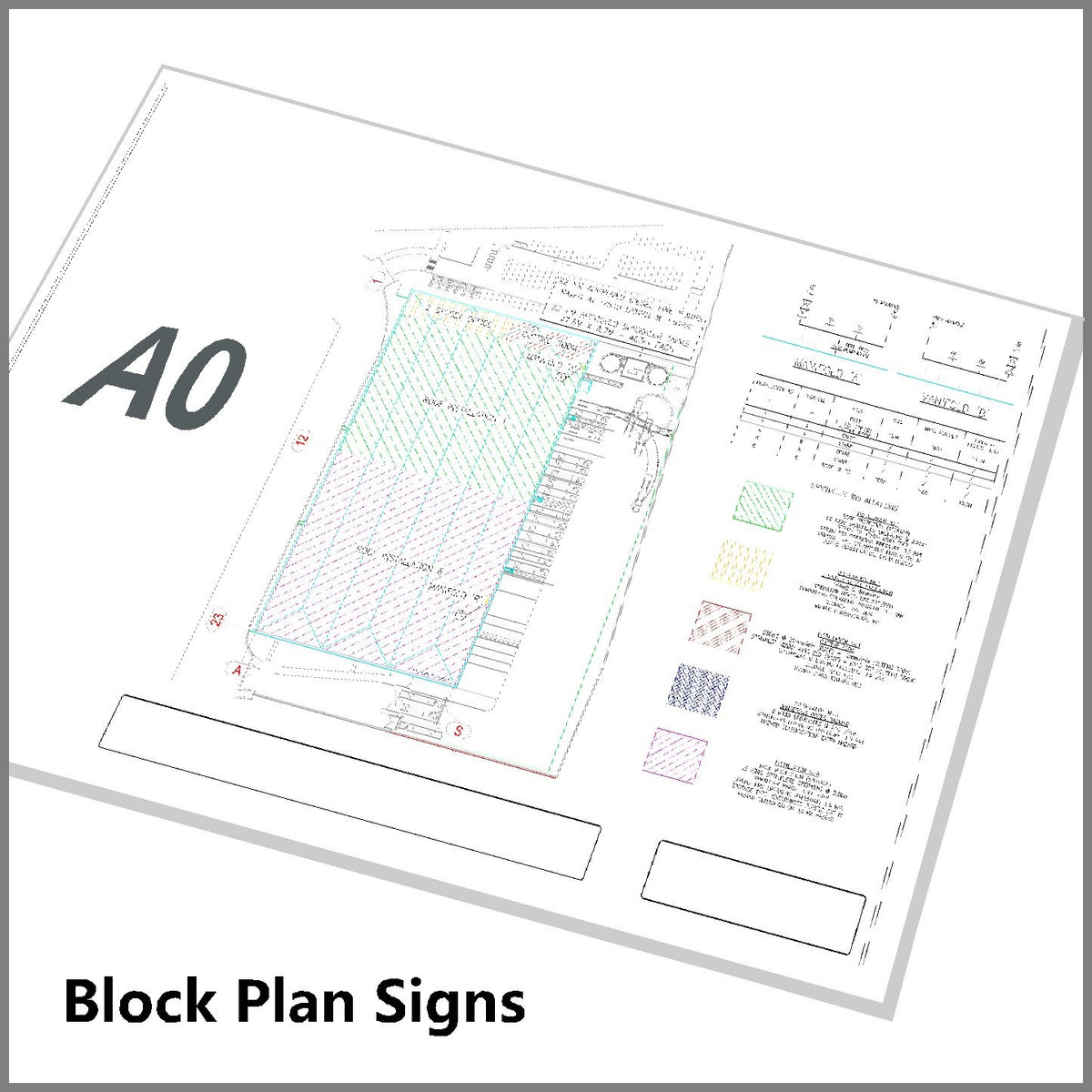 Block Plan Signs | Safety-Label.co.uk