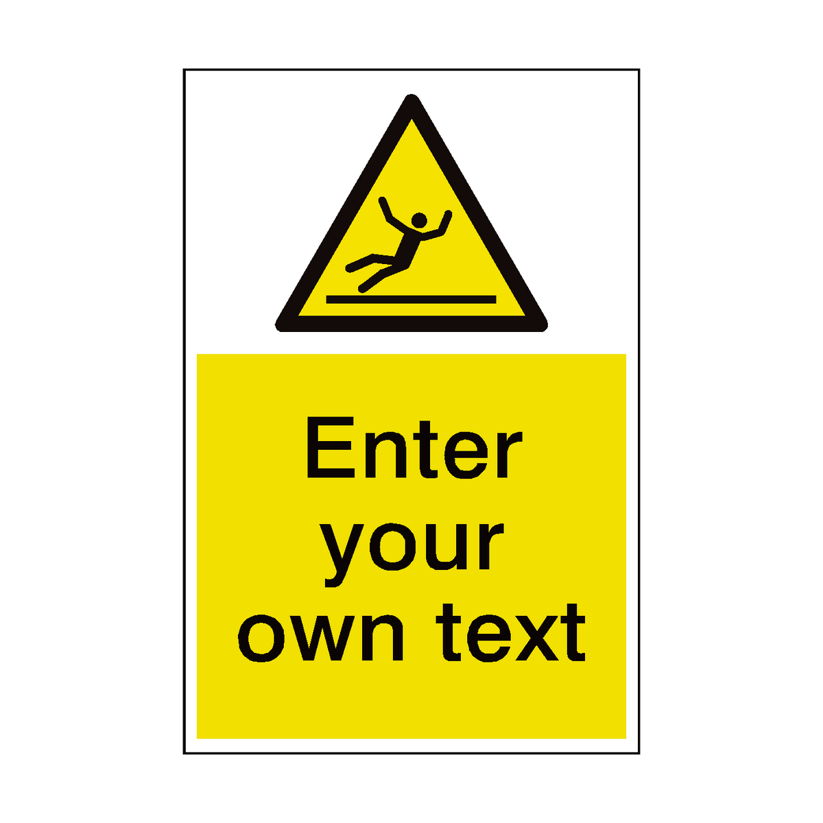 Slippery Floor Custom Hazard Sign | Safety-Label.co.uk