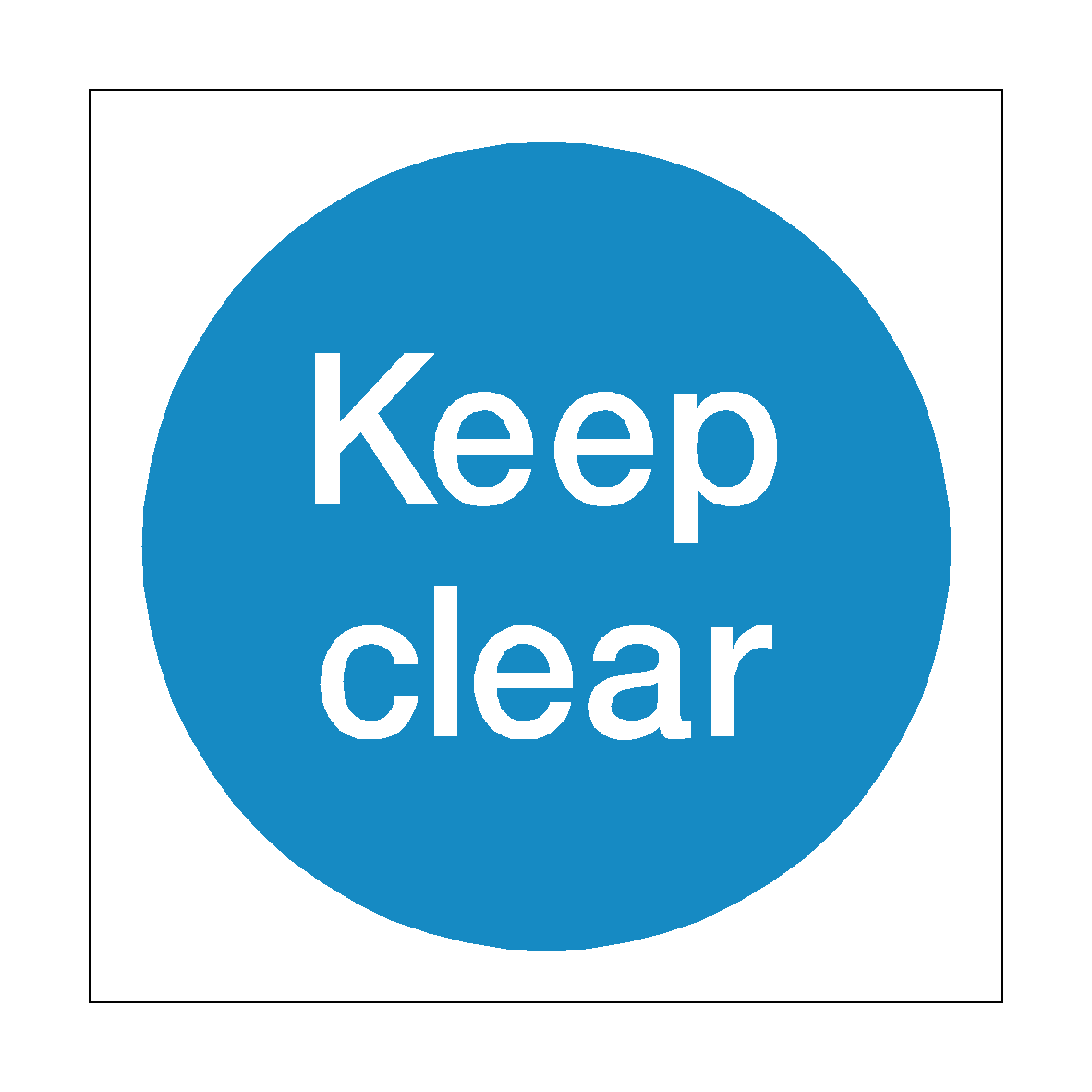 Keep Clear Door Sign | Safety-Label.co.uk