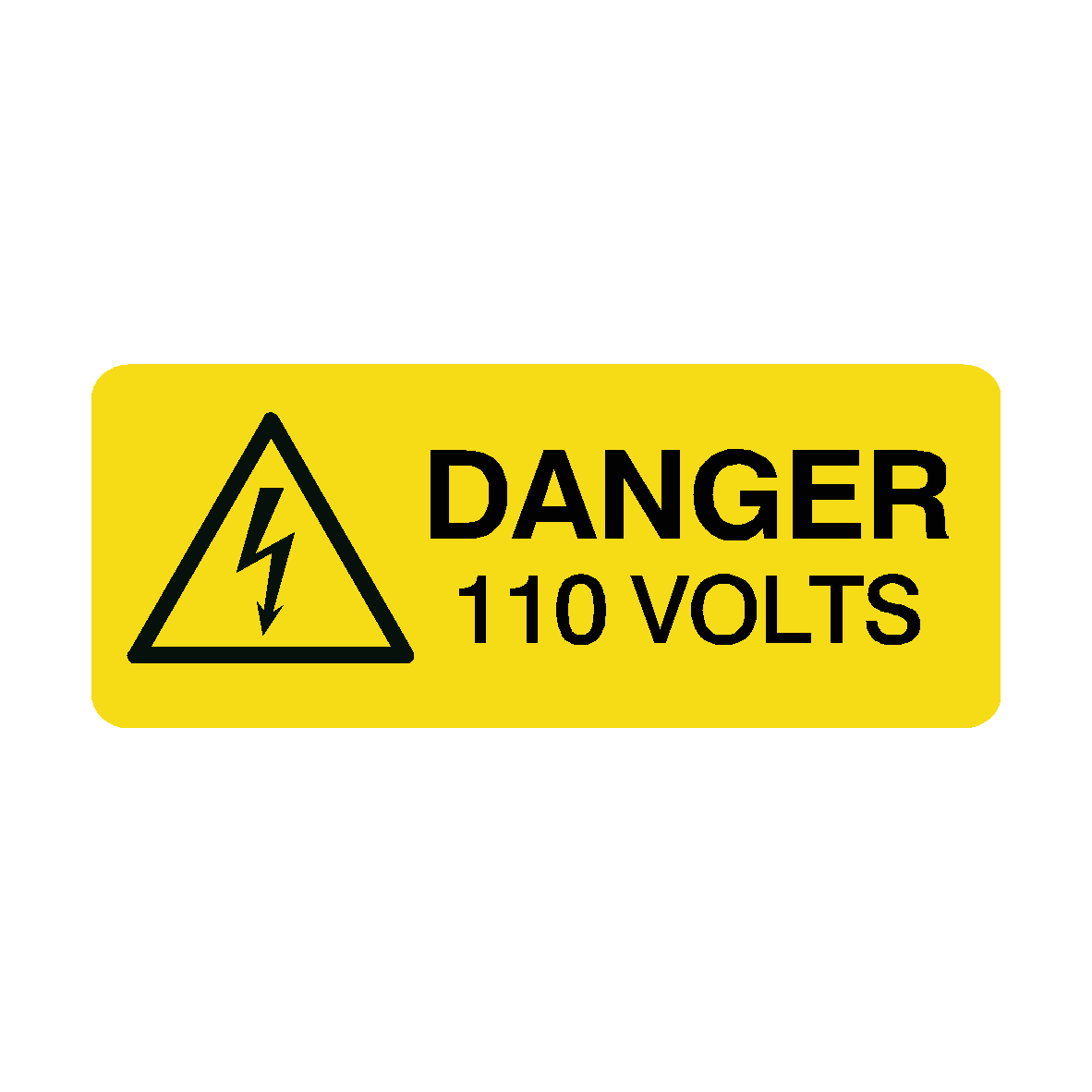 110 Volts Labels Mini | Safety-Label.co.uk