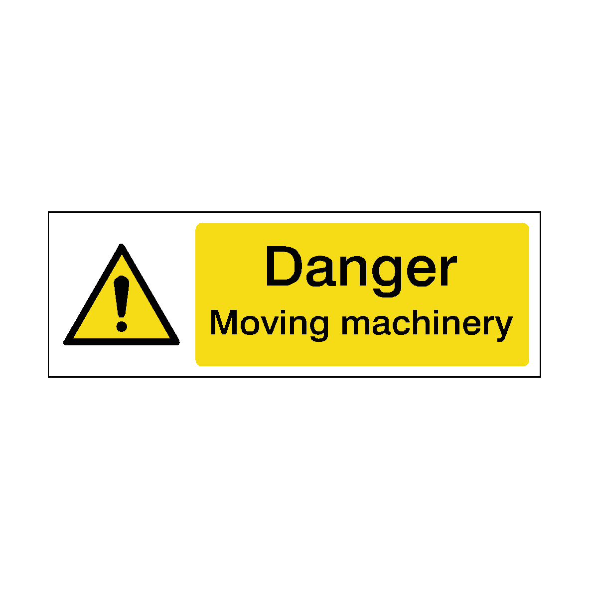 Moving Machinery Label | Safety-Label.co.uk
