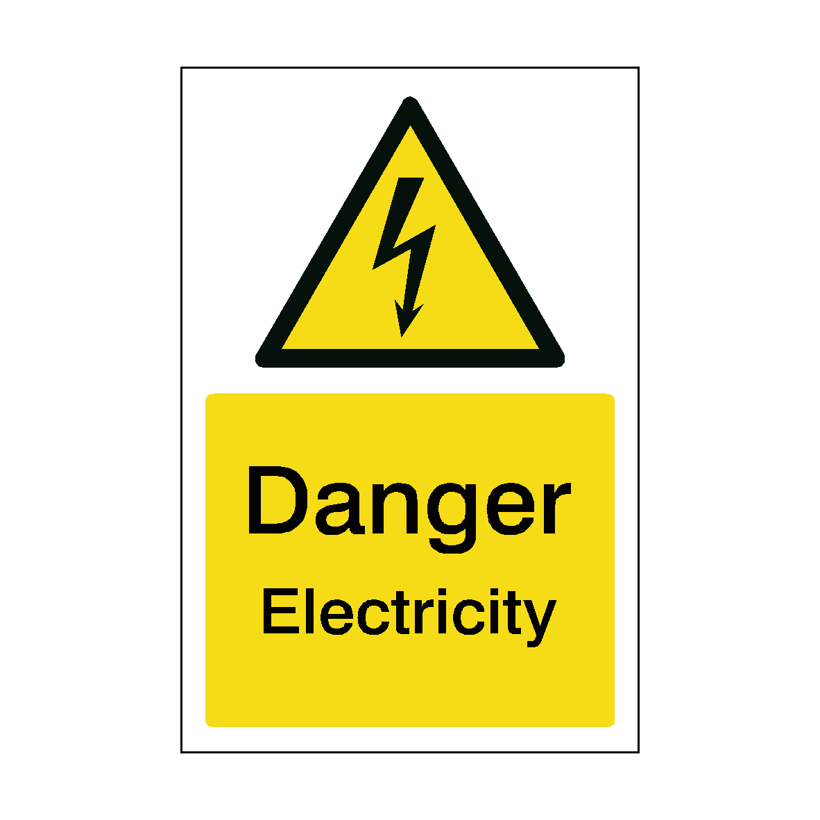 Danger Electricity Sticker | Safety-Label.co.uk