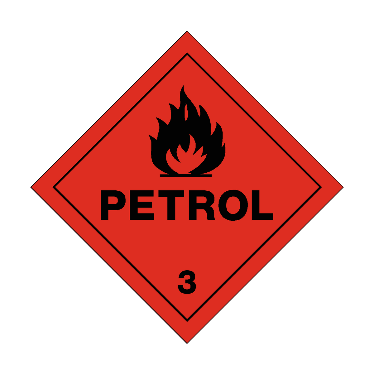 Petrol 3 Sign | Safety-Label.co.uk