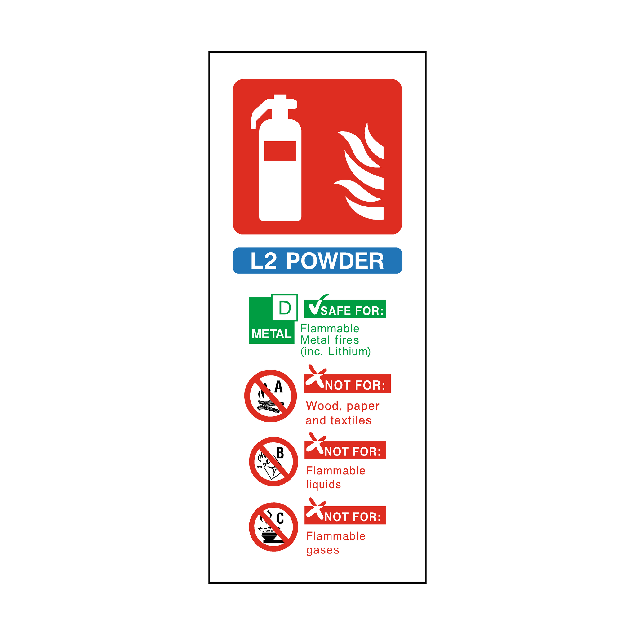 L2 Fire Extinguisher Sign | Safety-Label.co.uk