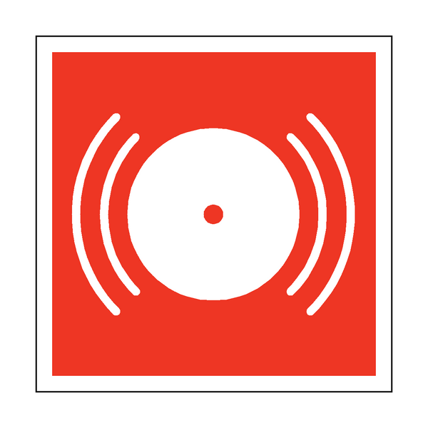 Fire Alarm Symbol Safety Sign | Safety-Label.co.uk