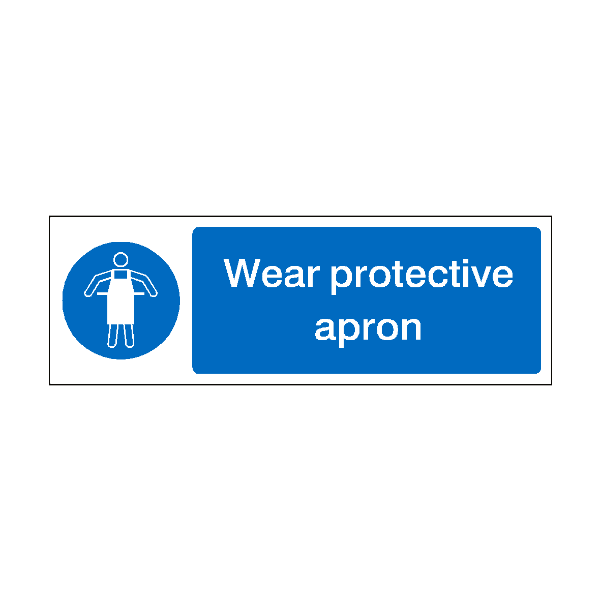Wear Protective Apron Sign | Safety-Label.co.uk
