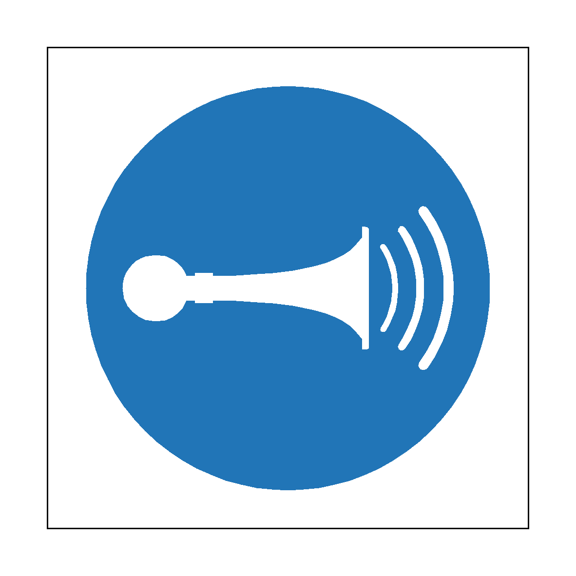 Sound Horn Symbol Label | Safety-Label.co.uk