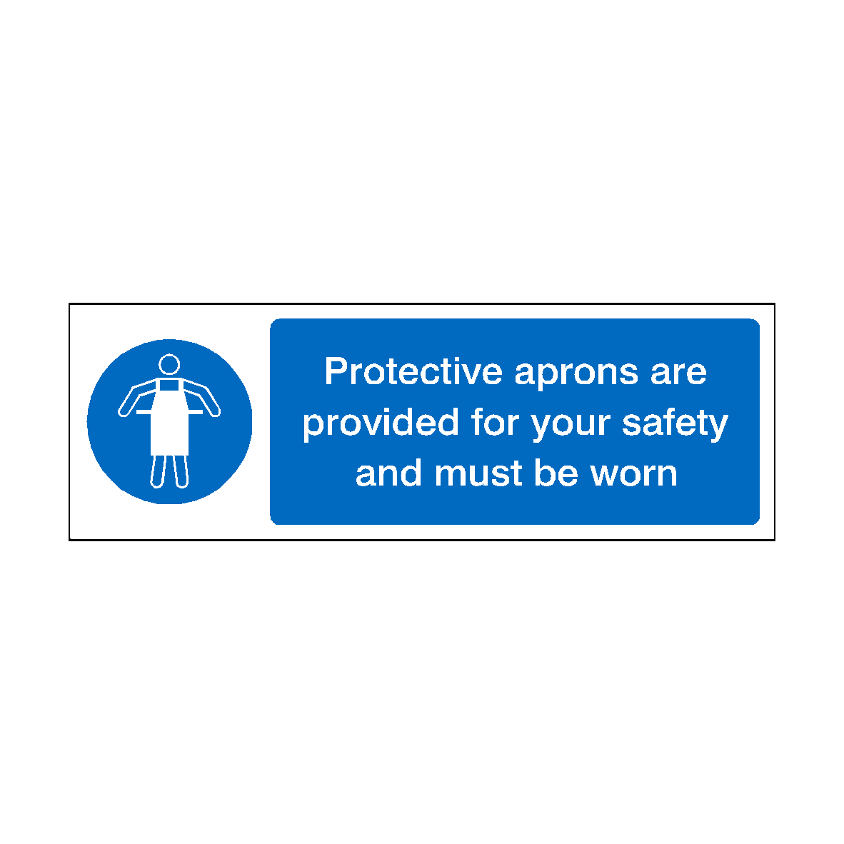 Protective Aprons Are Provided For Safety Sign | Safety-Label.co.uk