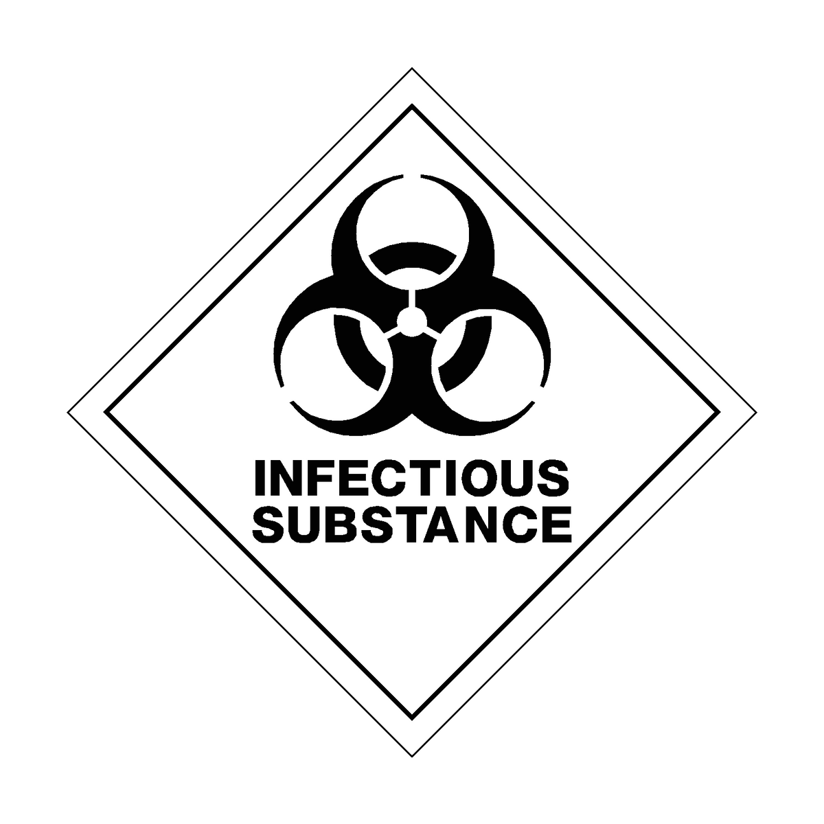Infectious Substance Sticker | Safety-Label.co.uk