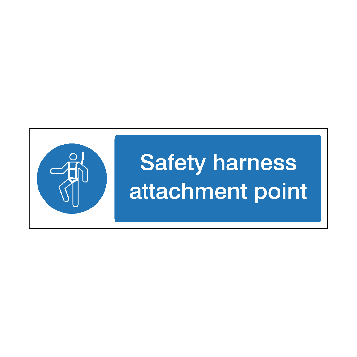 Safety Harness Attachment Point Sign | Safety-Label.co.uk