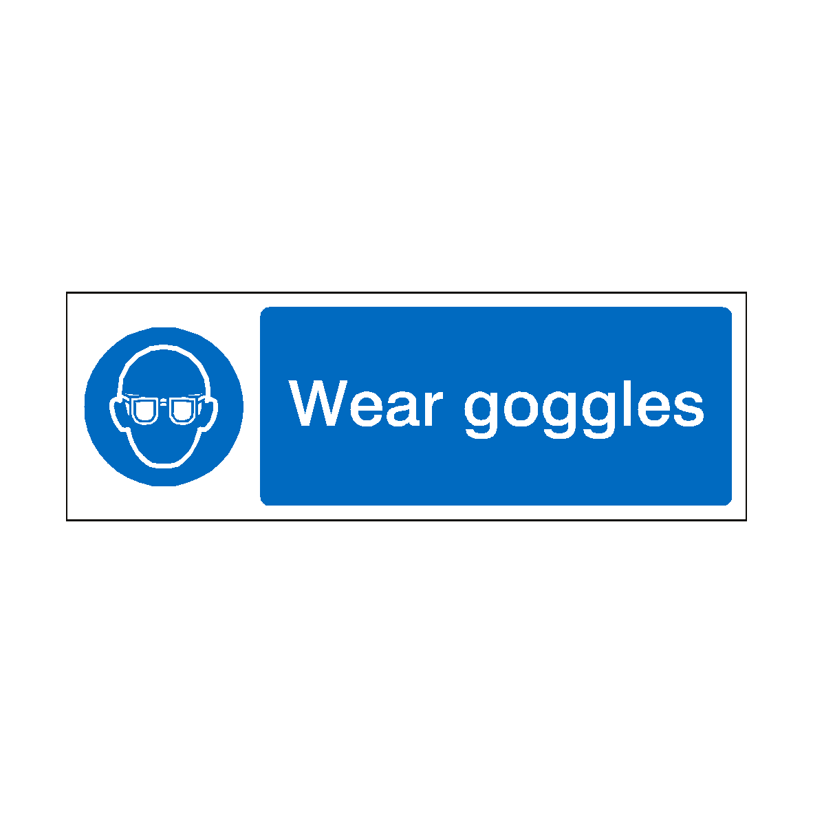 Wear Goggles Sign | Safety-Label.co.uk