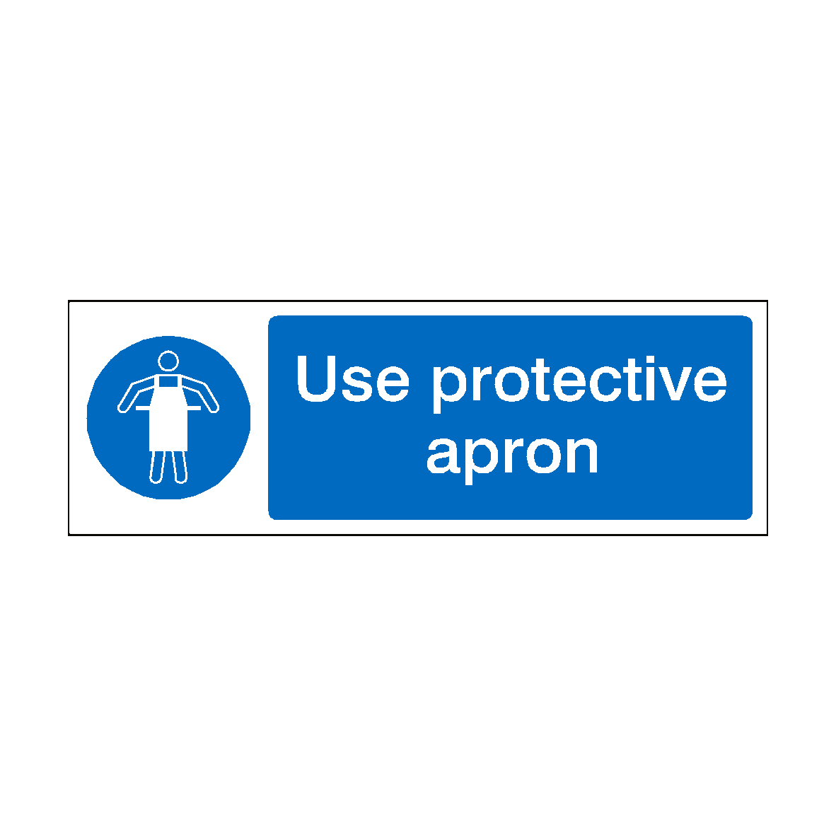 Use Protective Apron Sign | Safety-Label.co.uk
