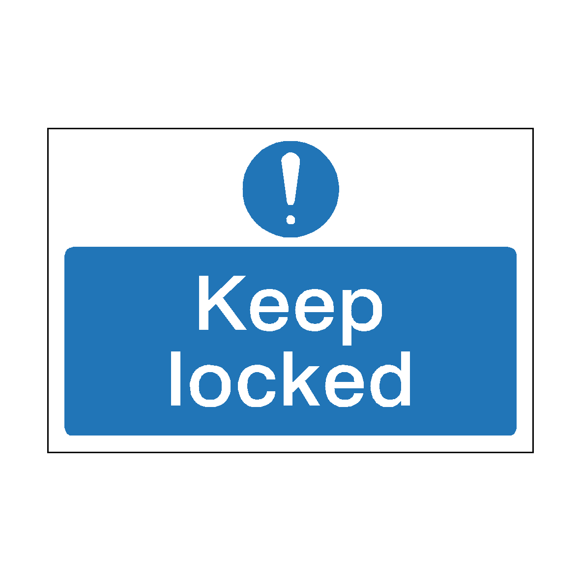 Keep Locked Construction Site Sign | Safety-Label.co.uk