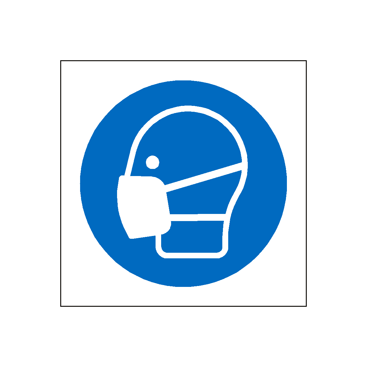 Wear Facemask Symbol Sign | Safety-Label.co.uk