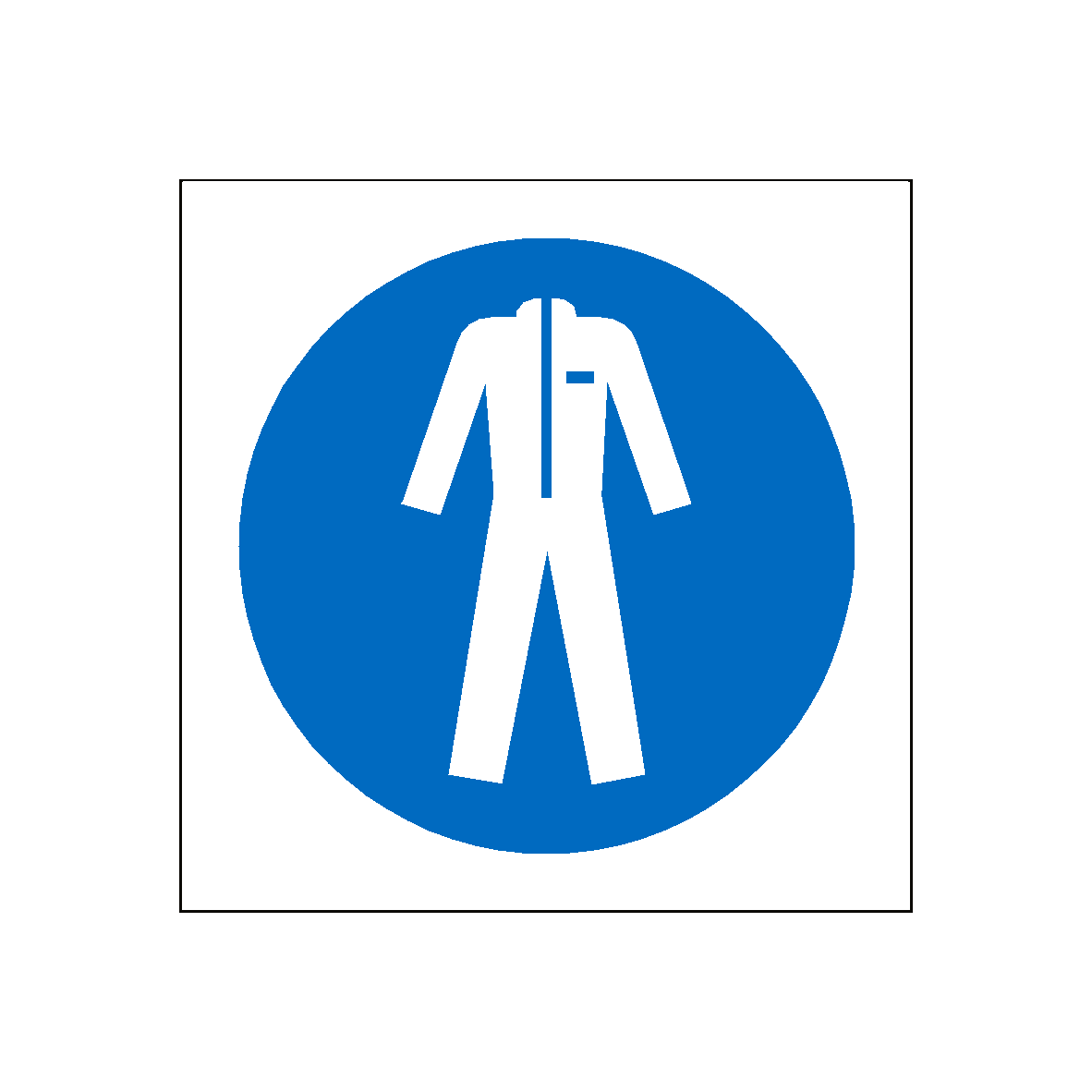 Wear Protective Clothing Symbol Sign | Safety-Label.co.uk