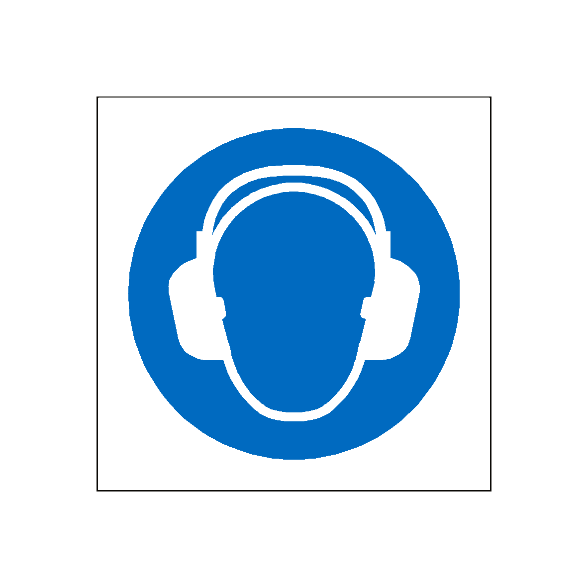 Wear Ear Protection Symbol Sign | Safety-Label.co.uk