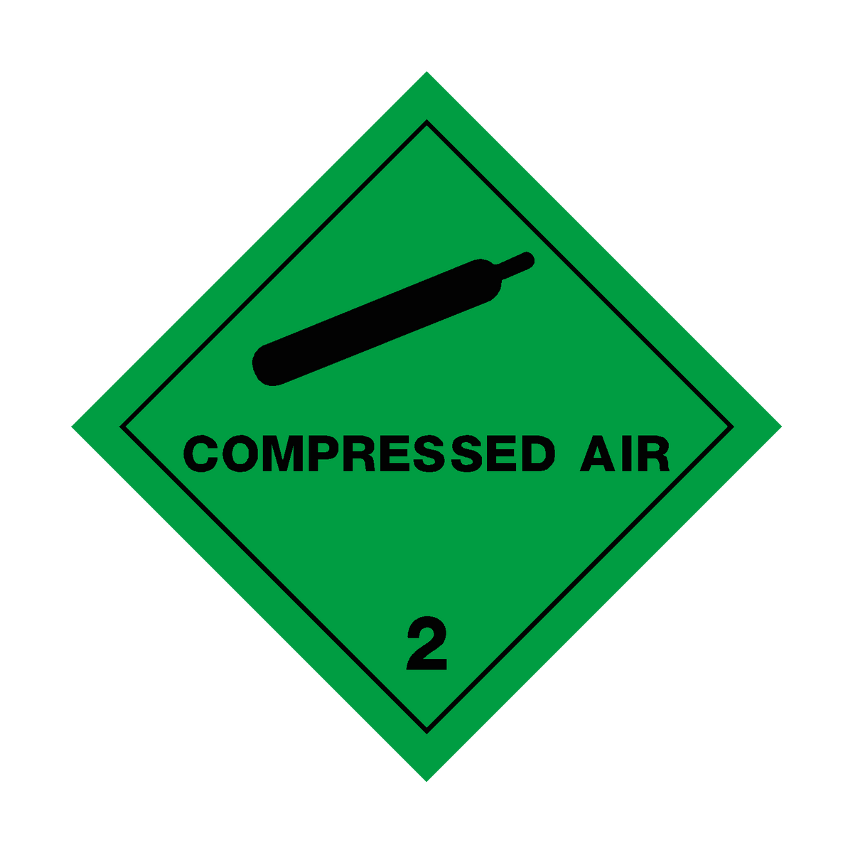 Compressed Air 2 Sign | Safety-Label.co.uk