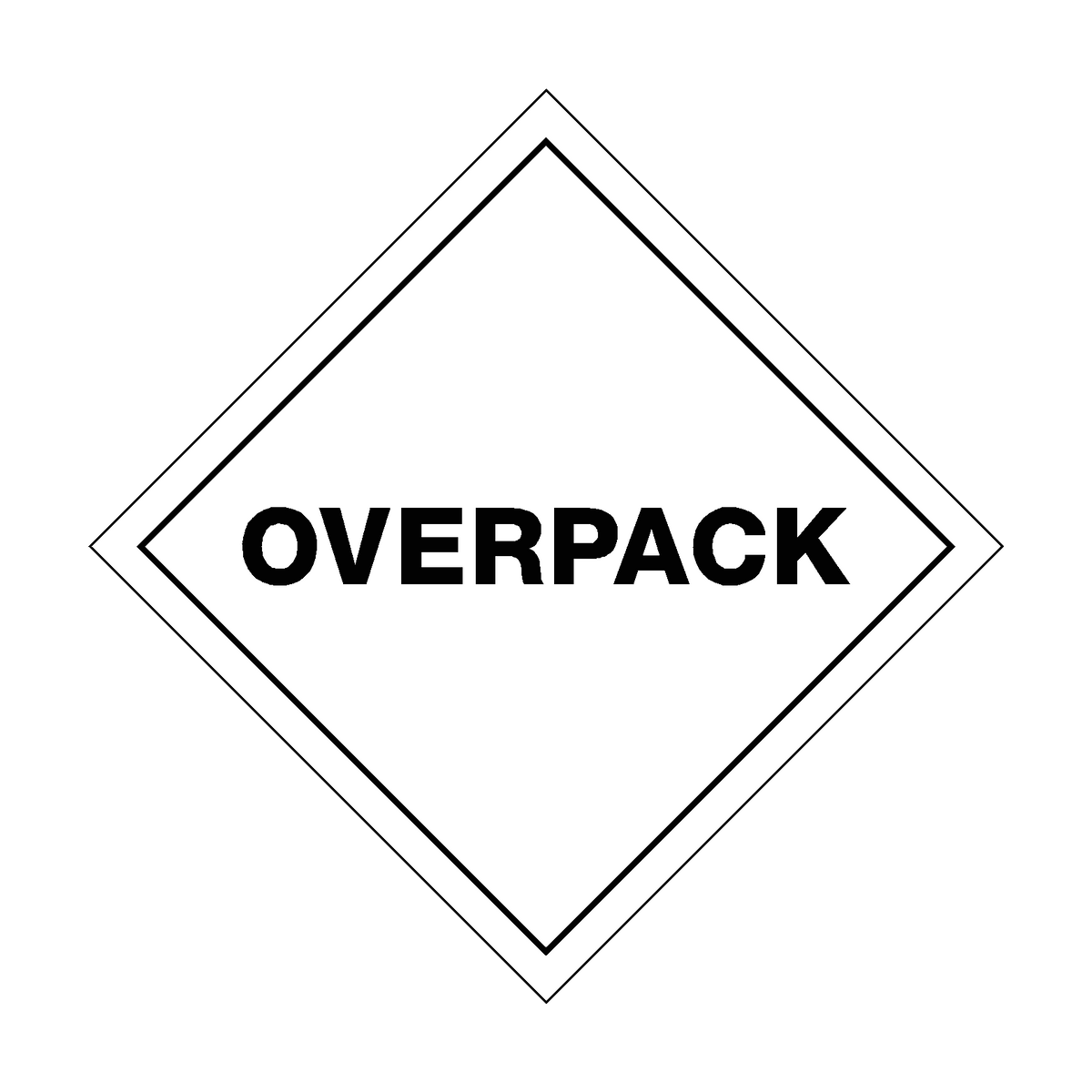 Overpack Sticker | Safety-Label.co.uk
