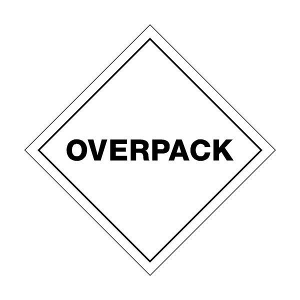 Overpack Sticker | Safety-Label.co.uk