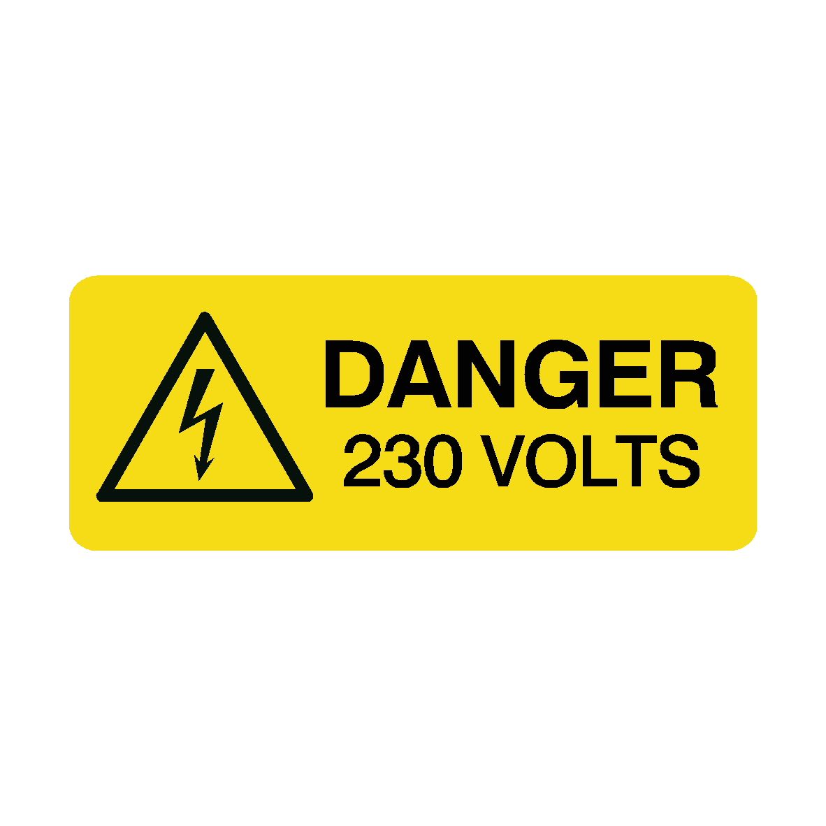 230 Volts Labels Mini | Safety-Label.co.uk