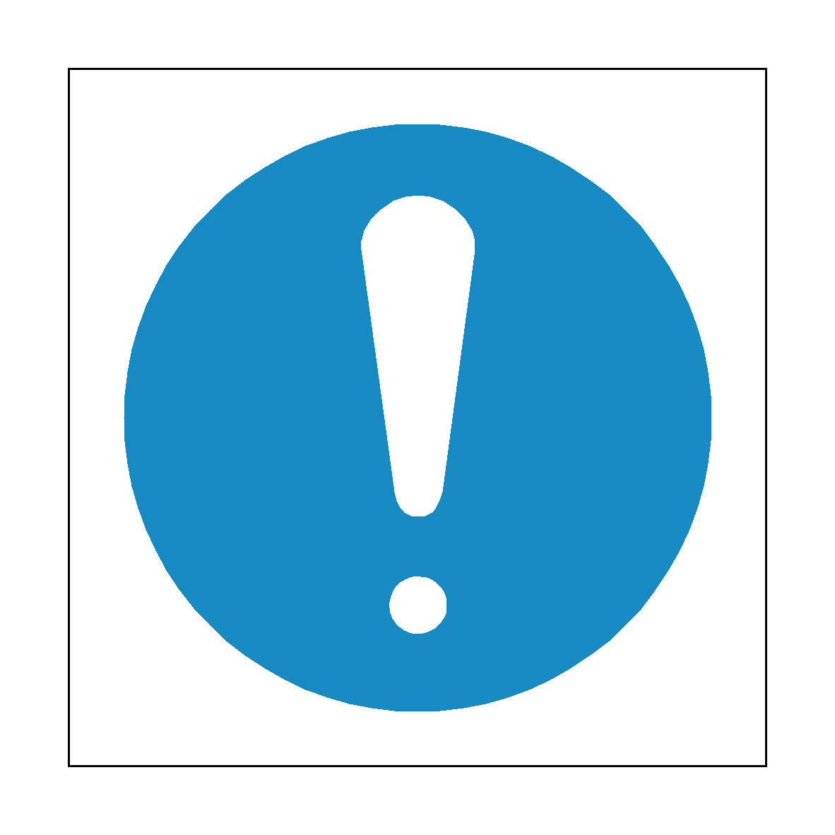 Mandatory Symbol Door Sign | Safety-Label.co.uk