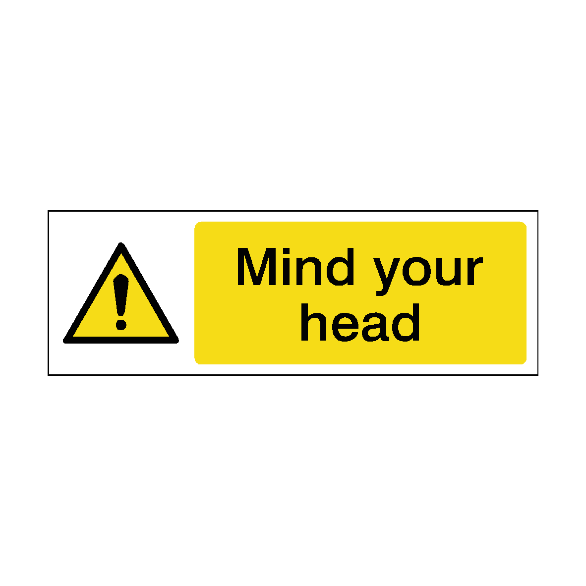 Mind Your Head Label | Safety-Label.co.uk