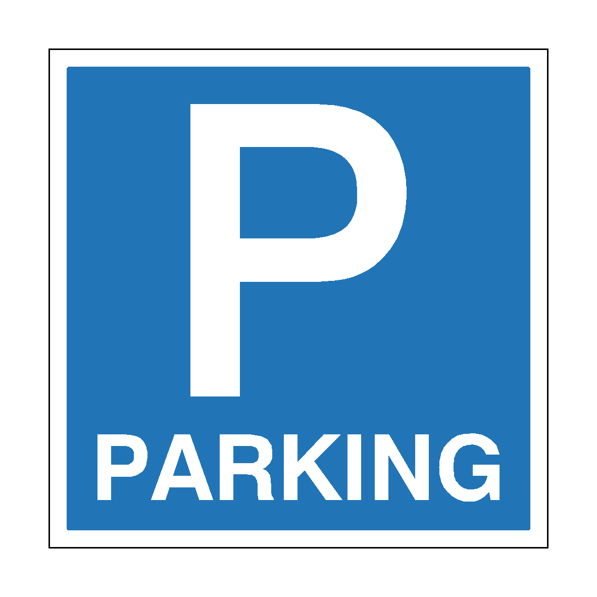 Parking Sign Square | Safety-Label.co.uk