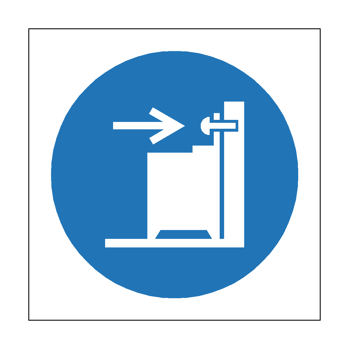 Use Anti-Tip Restraints Symbol Sign