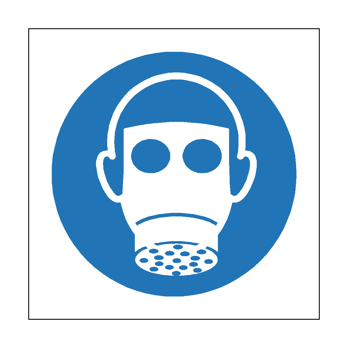 Wear Respiratory Protection Symbol Label