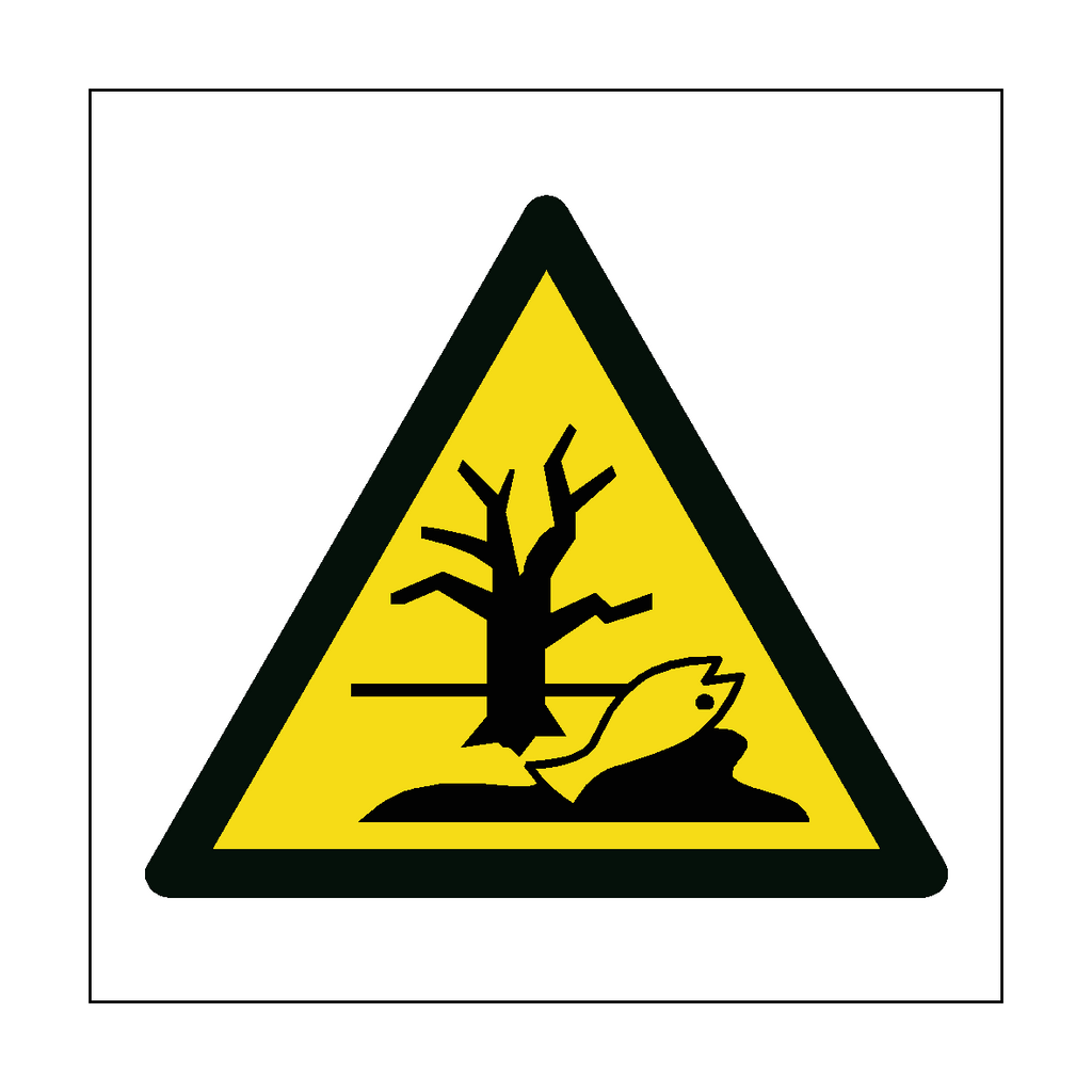 Cause Environmental Damage Hazard Symbol Label | Safety-Label.co.uk