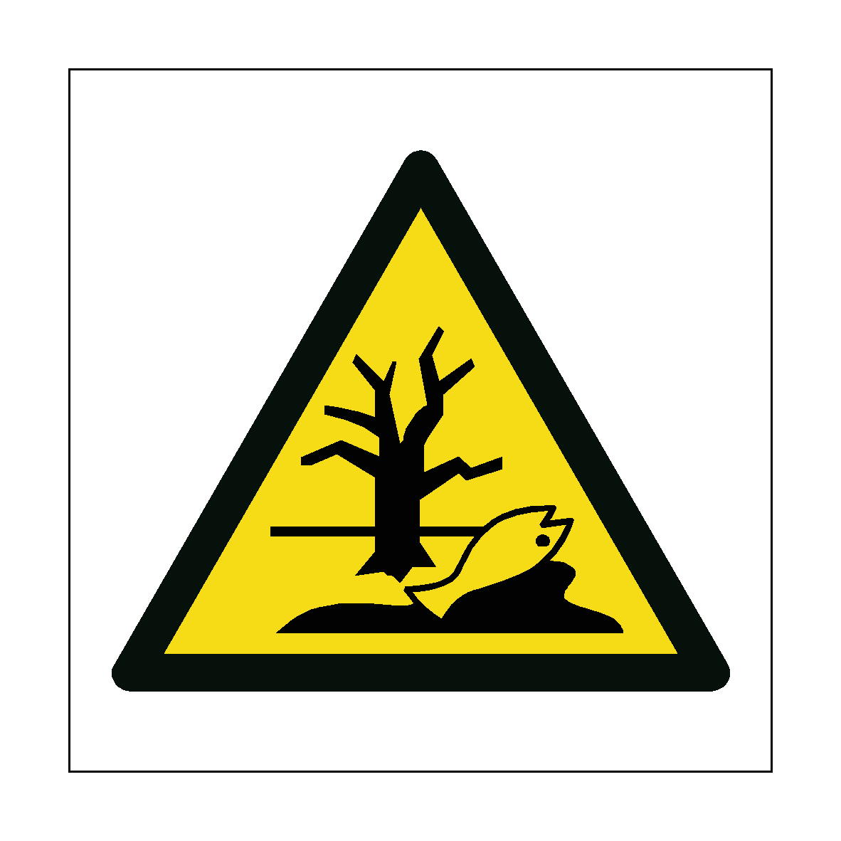 Cause Environmental Damage Hazard Symbol Sign
