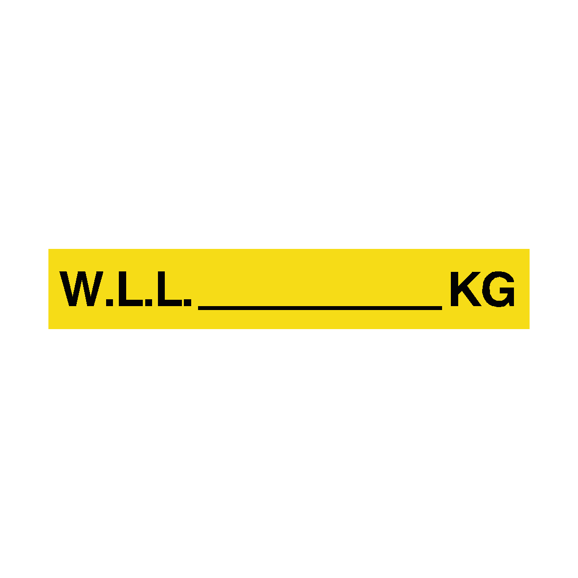 W.L.L Sign KG Yellow | Safety-Label.co.uk