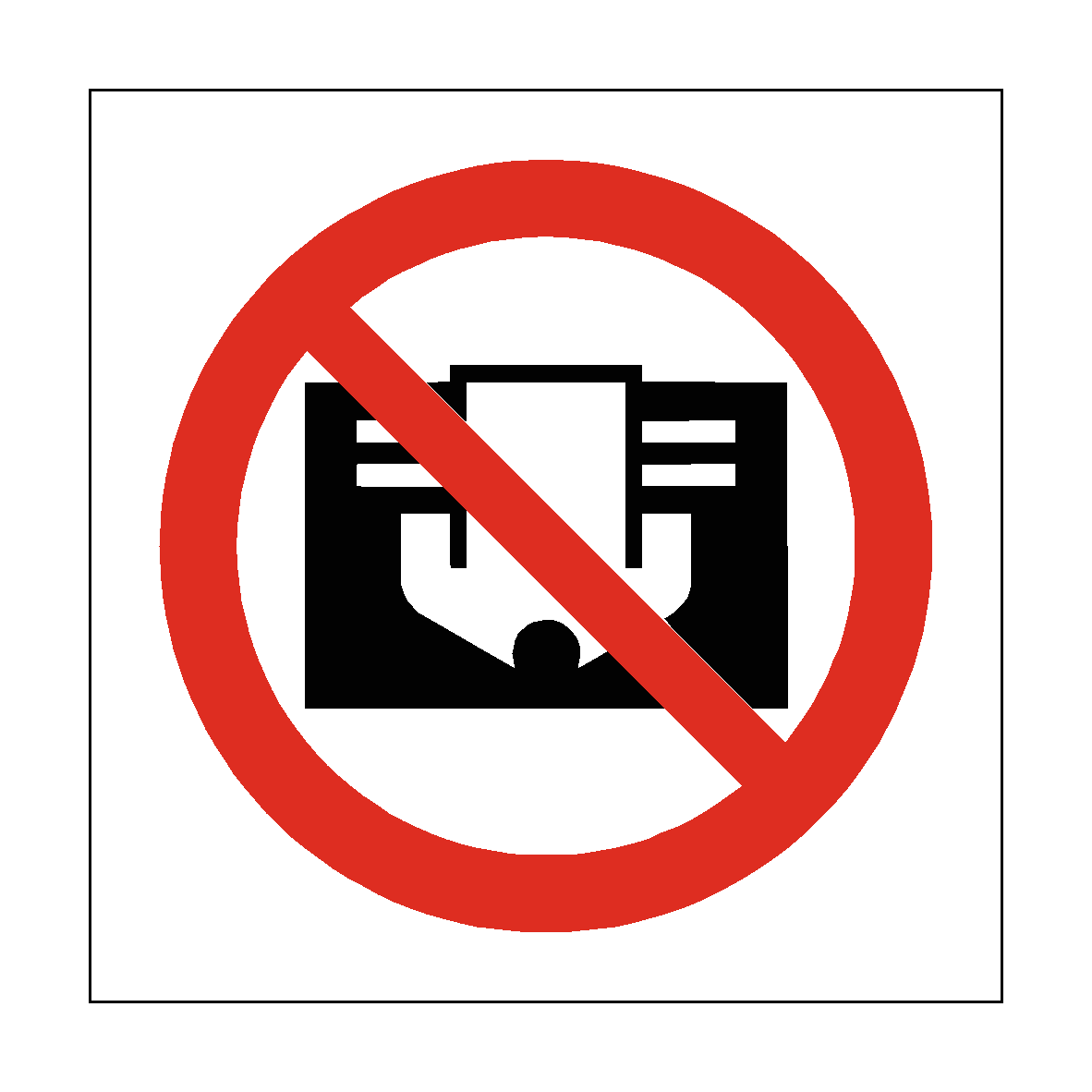 Do Not Cover Symbol Sign
