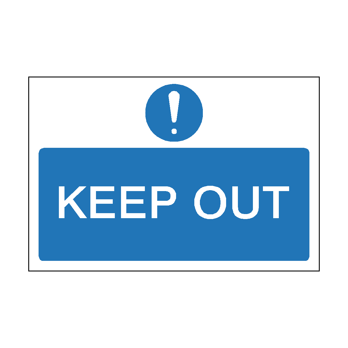 Keep Out Construction Site Sign | Safety-Label.co.uk