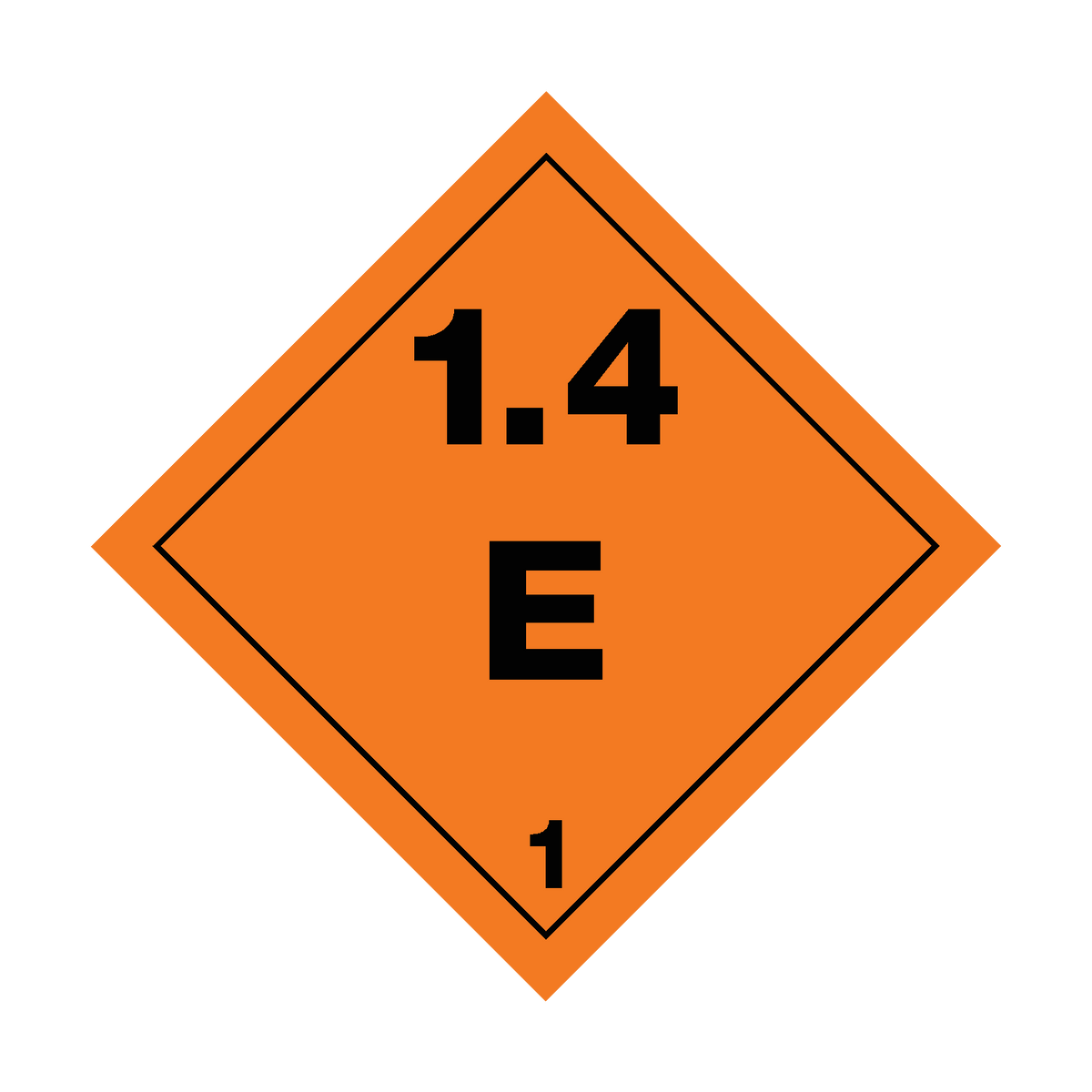Class 1 Explosives E Sign | Safety-Label.co.uk