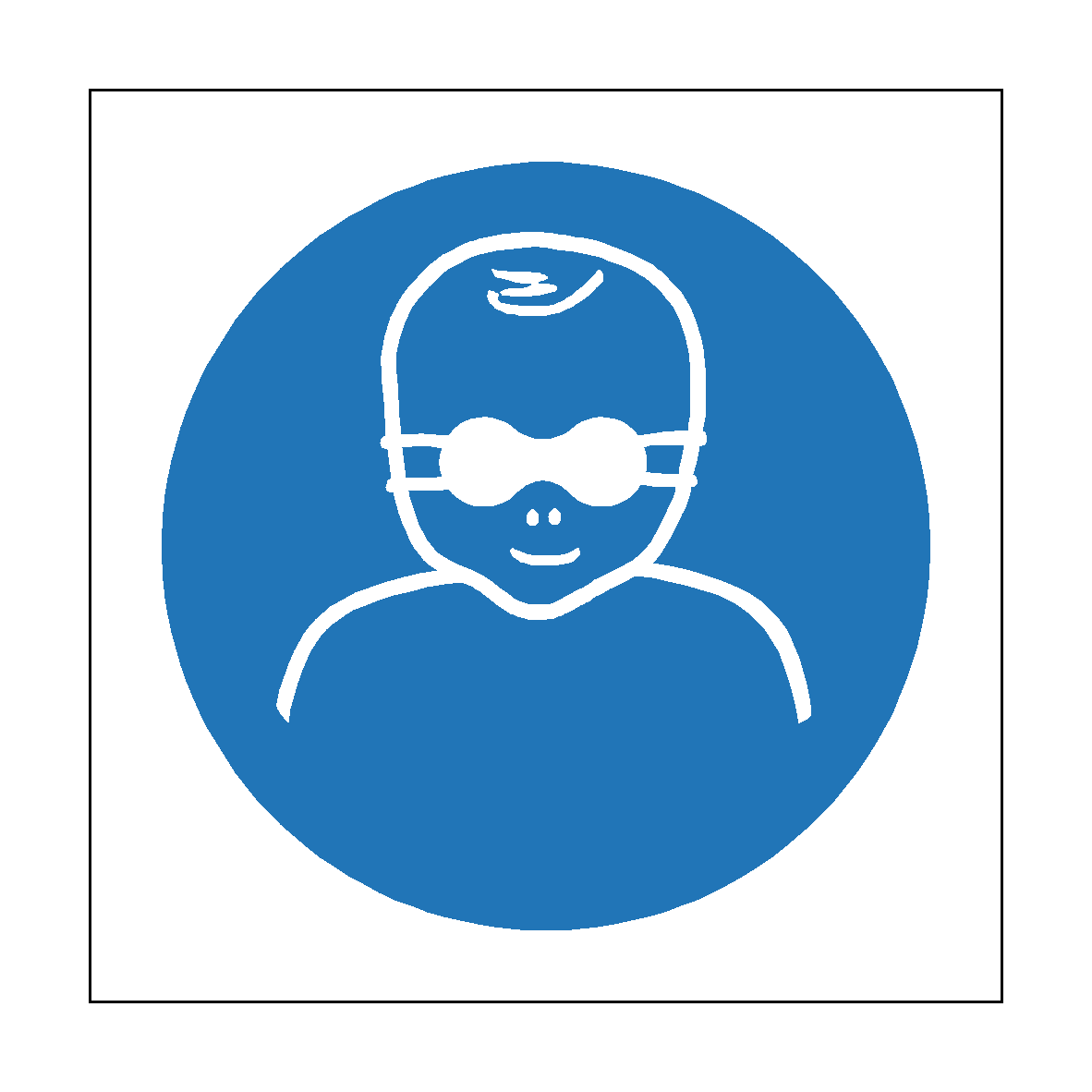 Infant Eye Protection Symbol Label | Safety-Label.co.uk