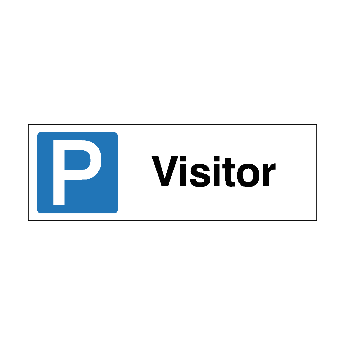 Visitor Parking Sign Landscape | Safety-Label.co.uk