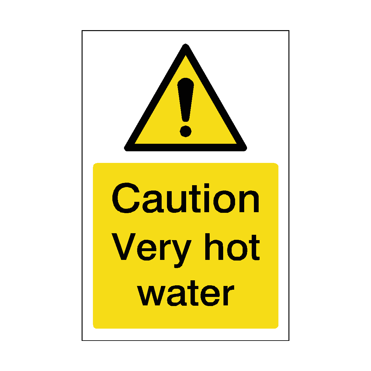 Very Hot Water Sticker