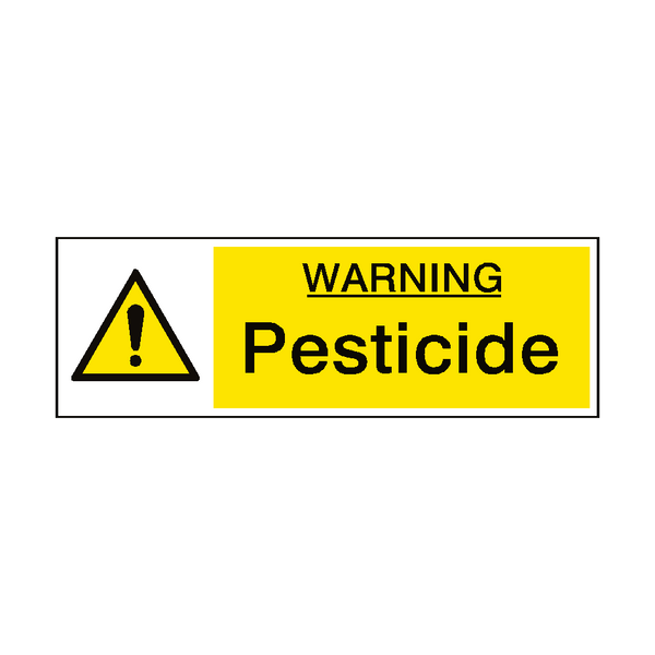 Warning Pesticide Hazard Sticker | Safety-Label.co.uk