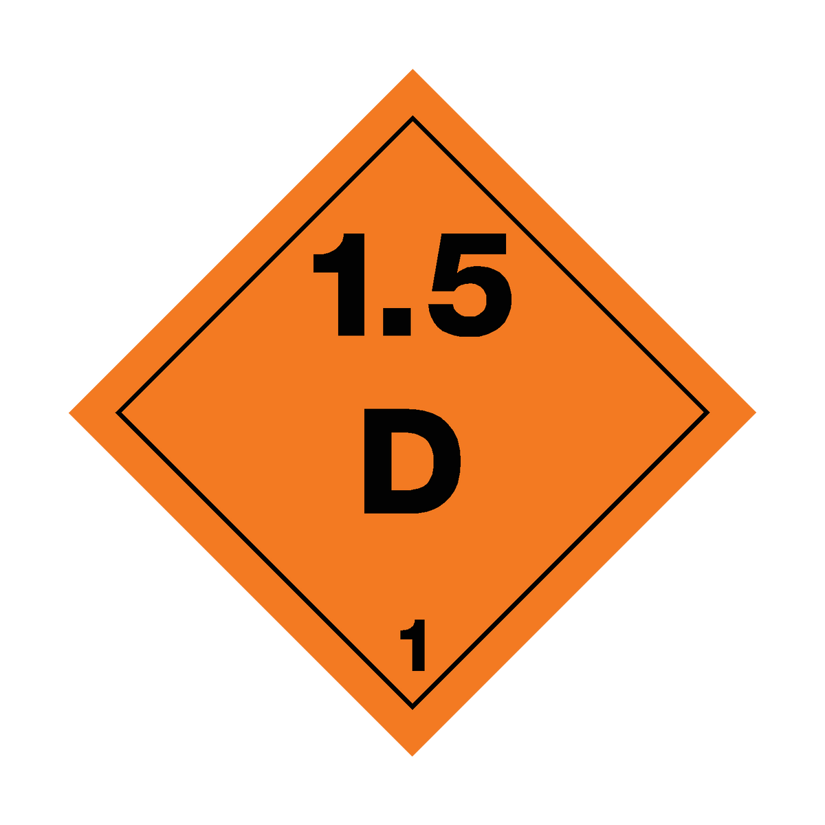 Class 1 Explosives D Sign | Safety-Label.co.uk