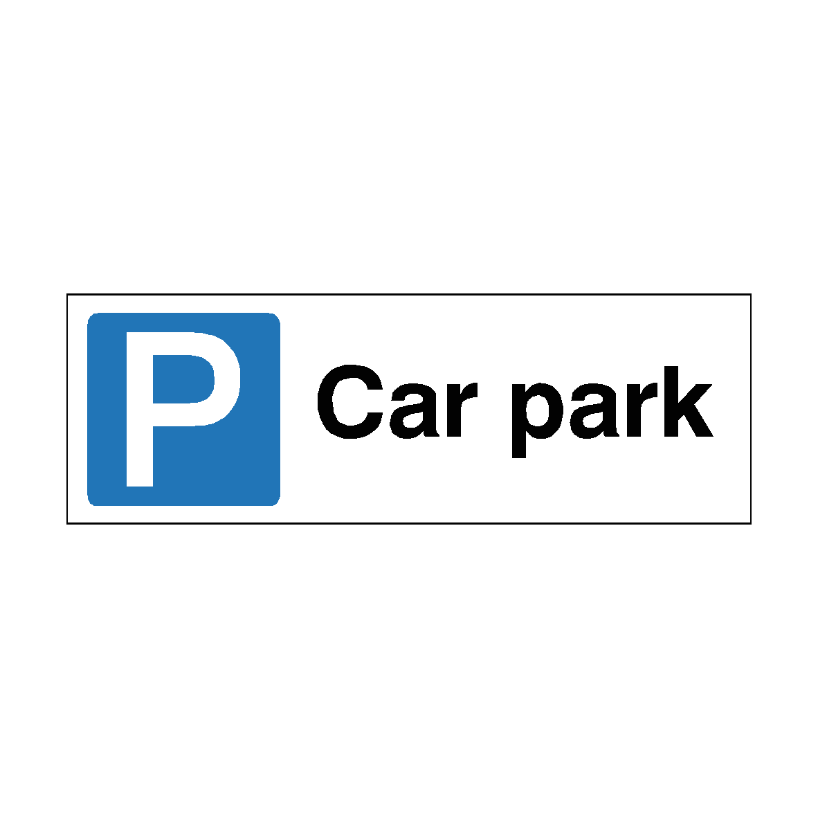 Car Park Parking Sign Landscape | Safety-Label.co.uk
