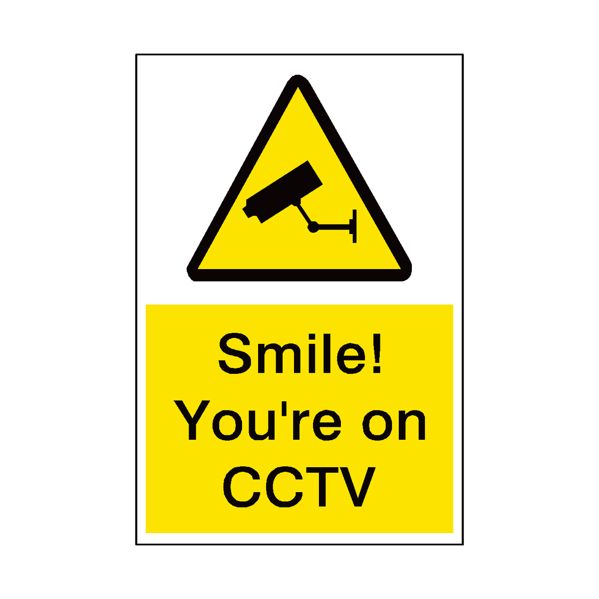 Smile You're On CCTV Sticker