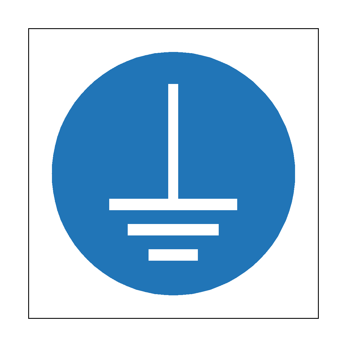 Connect Earth Terminal Symbol Label | Safety-Label.co.uk