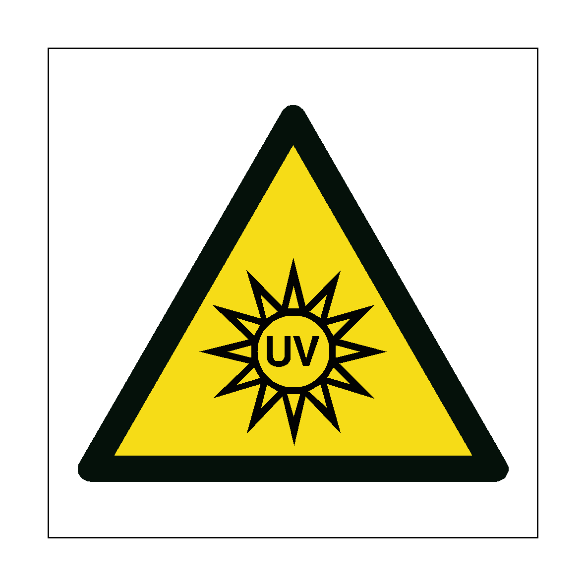 UV Light Hazard Symbol Sign