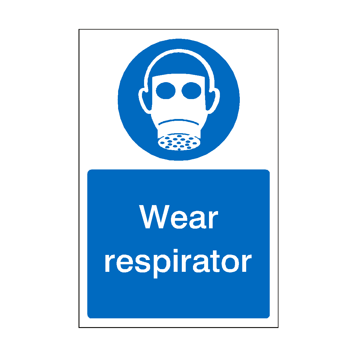 Wear Respirator Sign | Safety-Label.co.uk