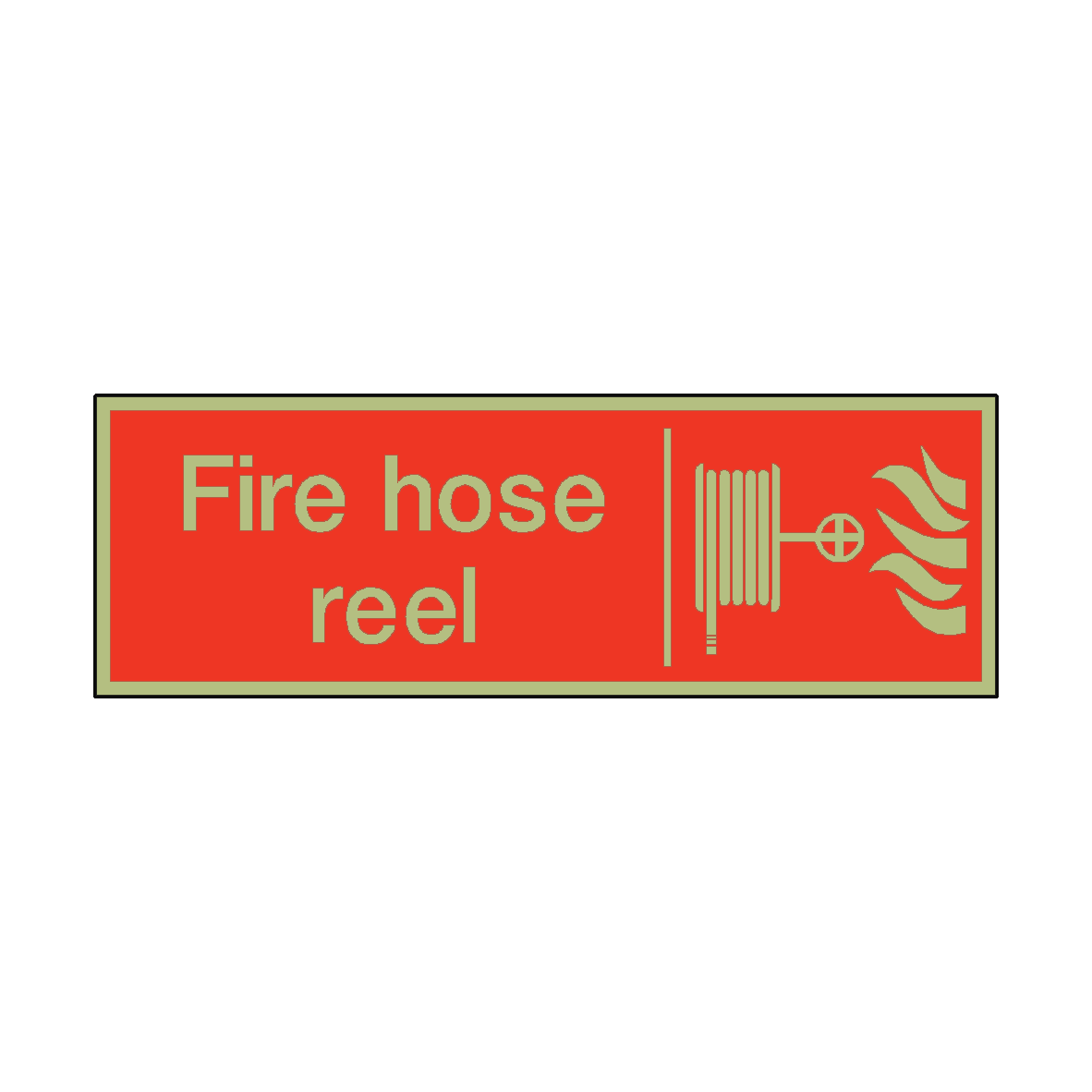 Photoluminescent Fire Hose Reel Safety Sign | Safety-Label.co.uk