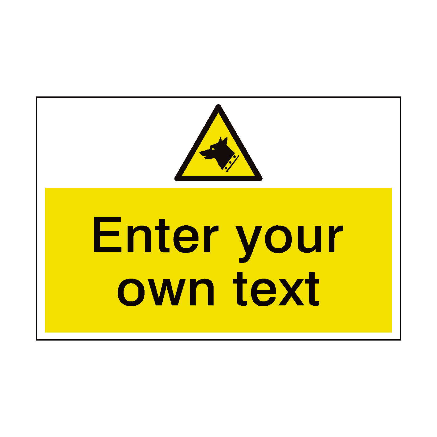 Guard Dogs Custom Safety Sign